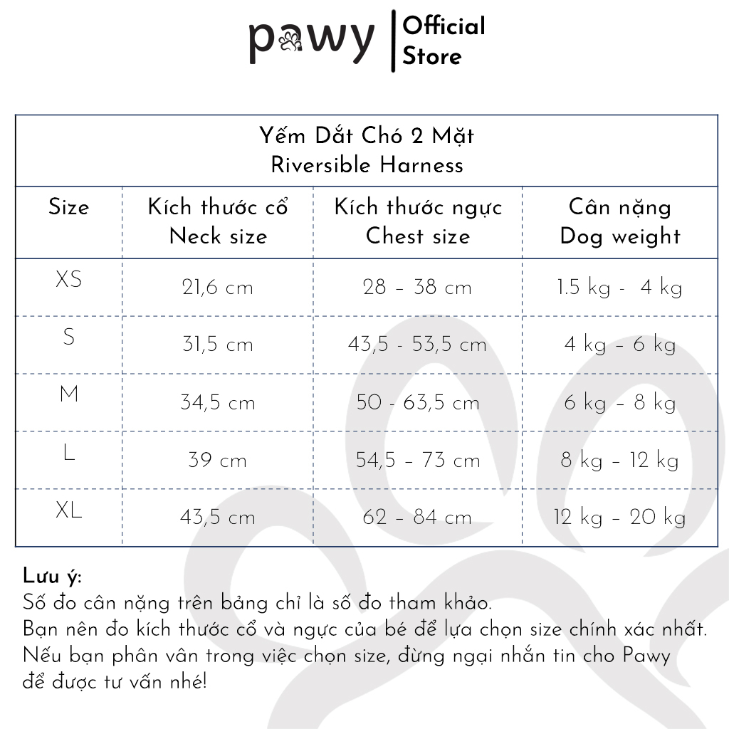 Yếm Dắt Chó Pawy 2 Mặt - Daisy On The Sea - Yếm Dắt Cho Chó - Đai Dắt Chó